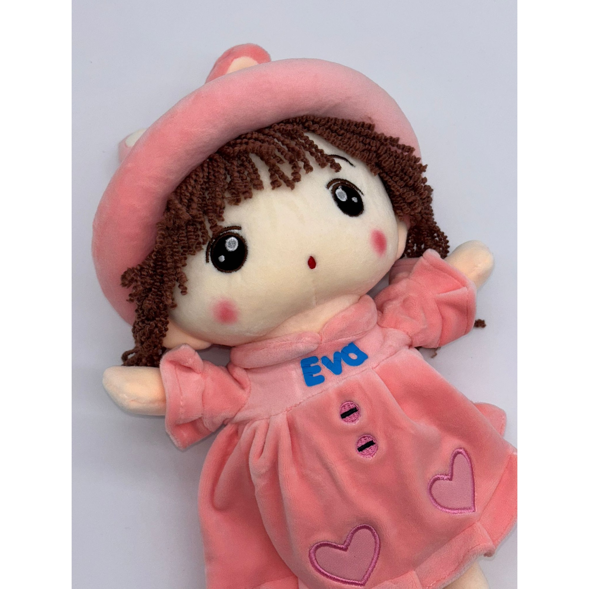 Papusa Angel din Plus, Personalizata cu Nume "EVA", Canta "Are mama o ...