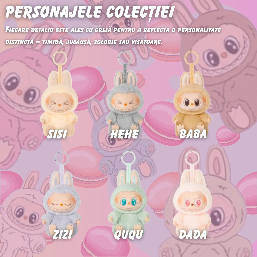 Breloc surpriza, Labubu, colectia Have a seat, plus, design unic, 15 cm ...