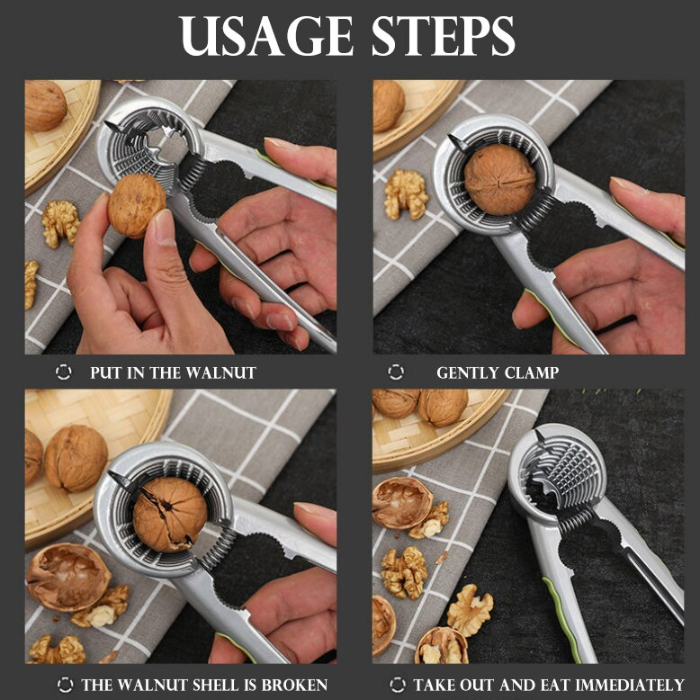 Cleste pentru nuci, inox, manual, alb, 17x17cm - eMAG.ro