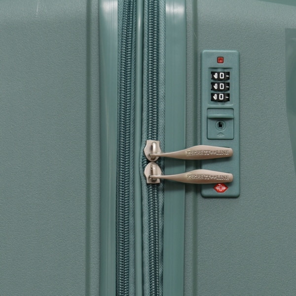 Комплект Куфари PERFECT++LINE PP 0606, Разширител, 65/44/26 см, Зелени ...