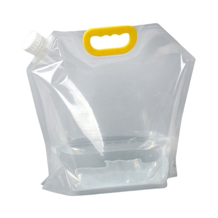 Punga de apa pliabila transparenta din plastic, capacitate mare 5L ...