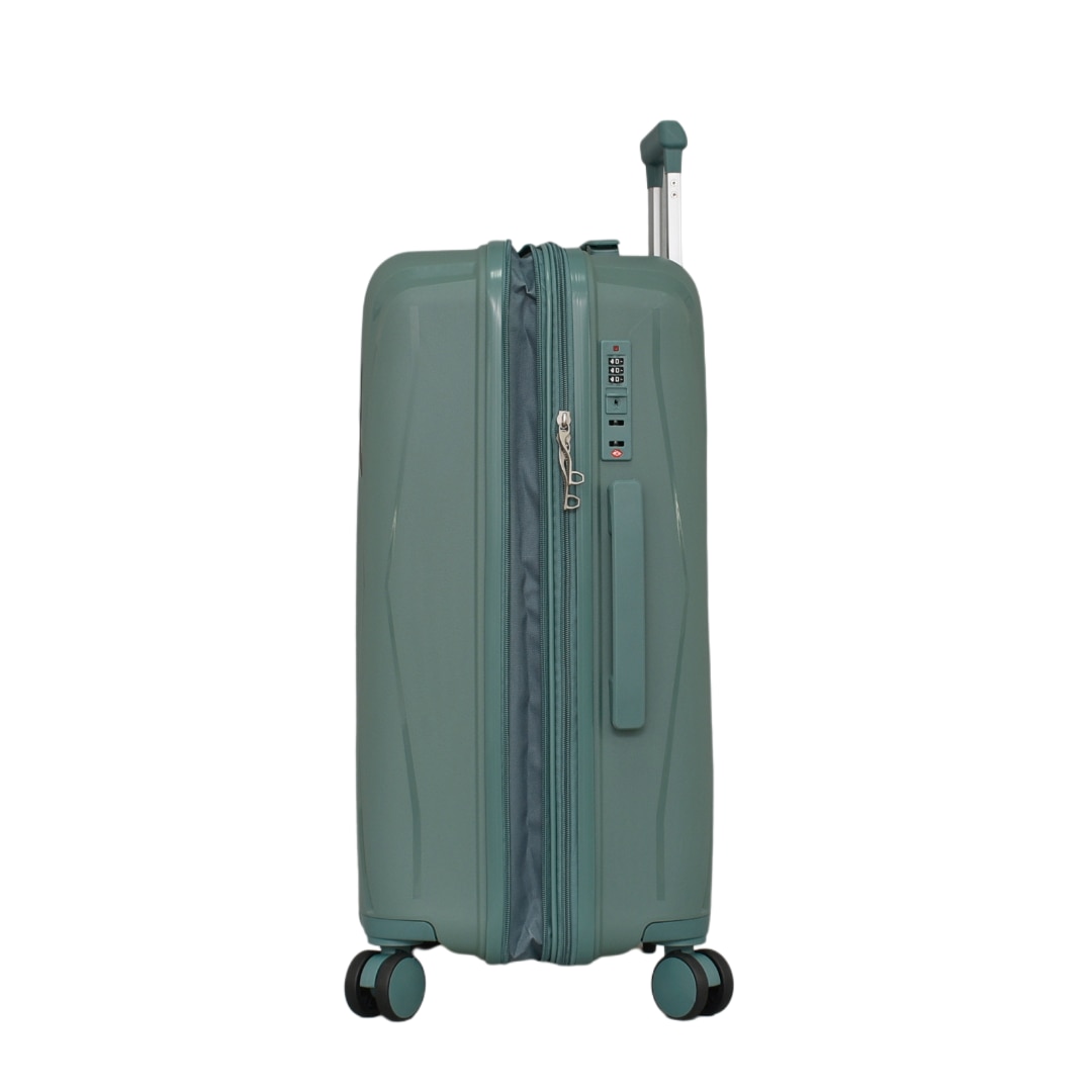 Комплект Куфари PERFECT++LINE PP 0606, Разширител, 65/44/26 см, Зелени ...