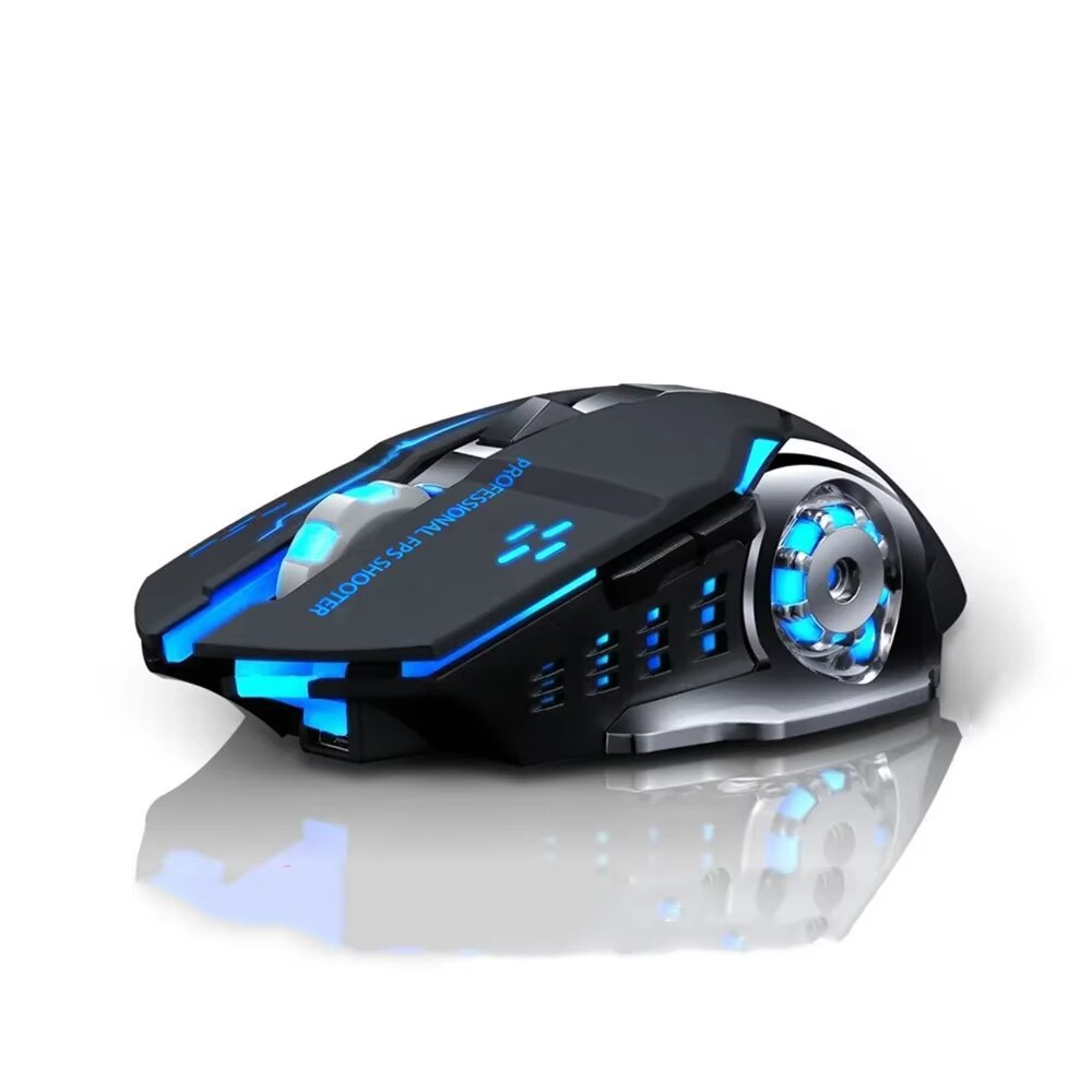 Безжична мишка, Bluetooth, Акумулаторна, RGB осветление, Безшумна, За ...
