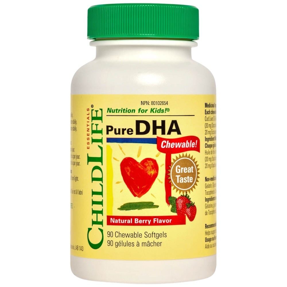 Supliment alimentar, ChildLife Essentials Pure DHA masticabil, fructe ...
