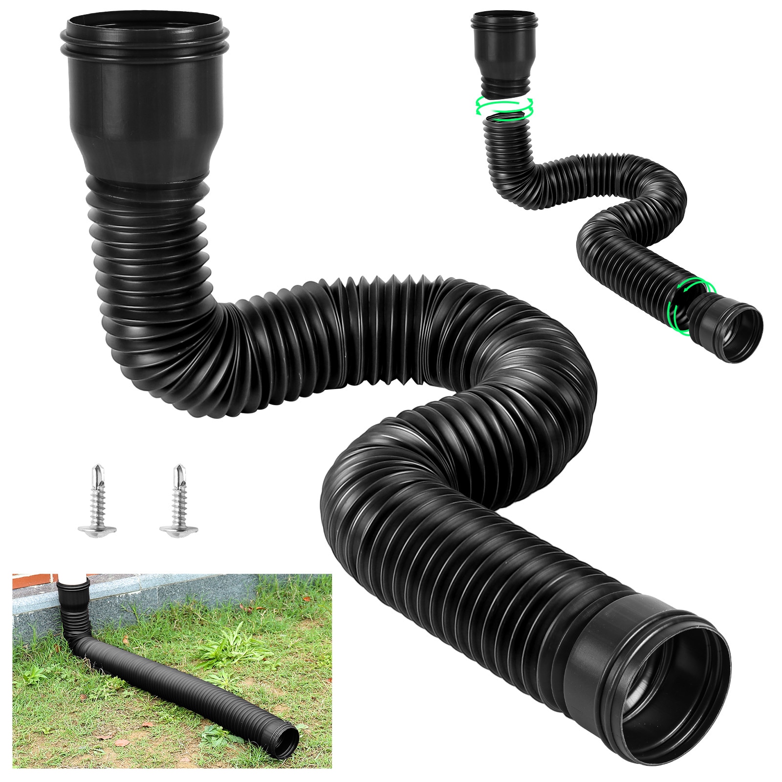 Furtun de scurgere a apei pluviale, ORBER, extensie telescopica, poate ...