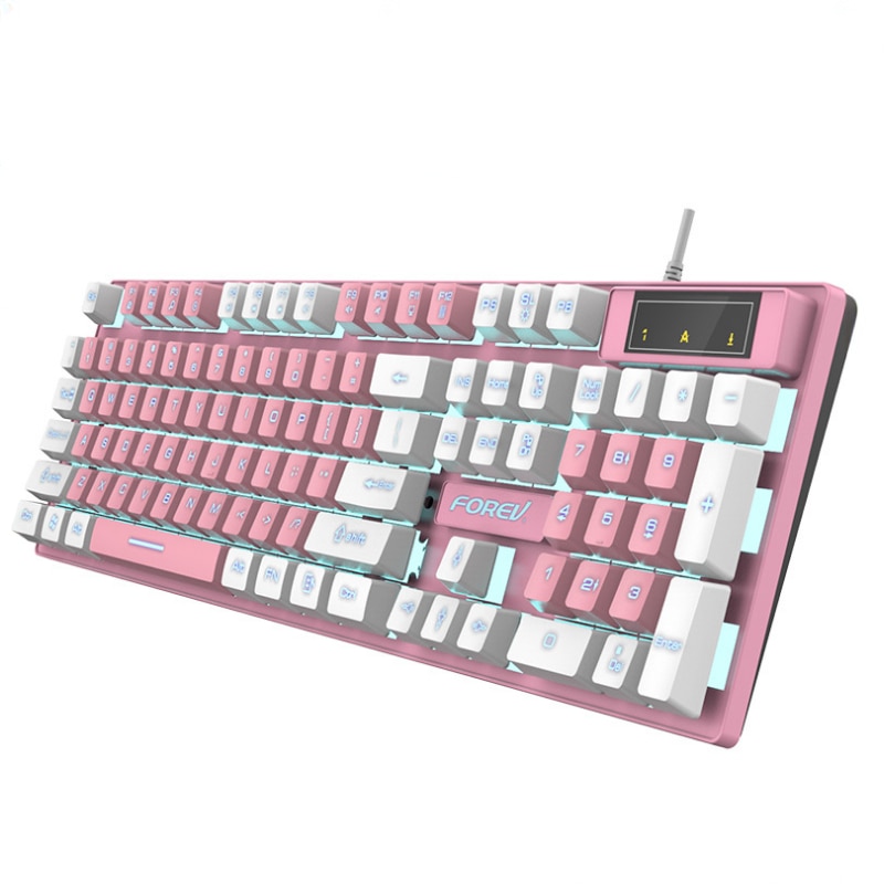 Tastatura, iluminare de fundal rece, taste multimedia, port USB ...