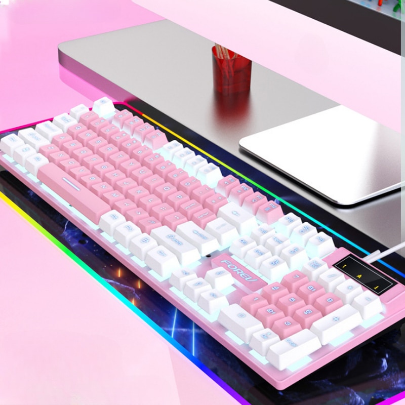 Tastatura, iluminare de fundal rece, taste multimedia, port USB ...