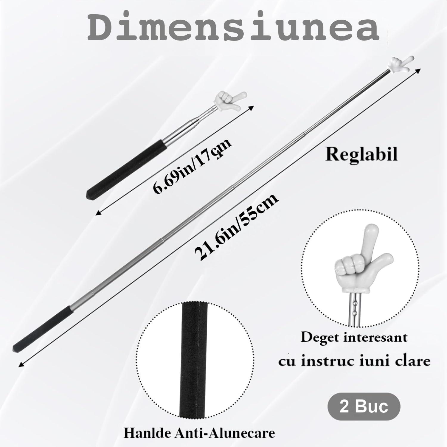 Set 2 Pointere Retractabile Profesionale - 17-55cm - Ideal Aratator ...