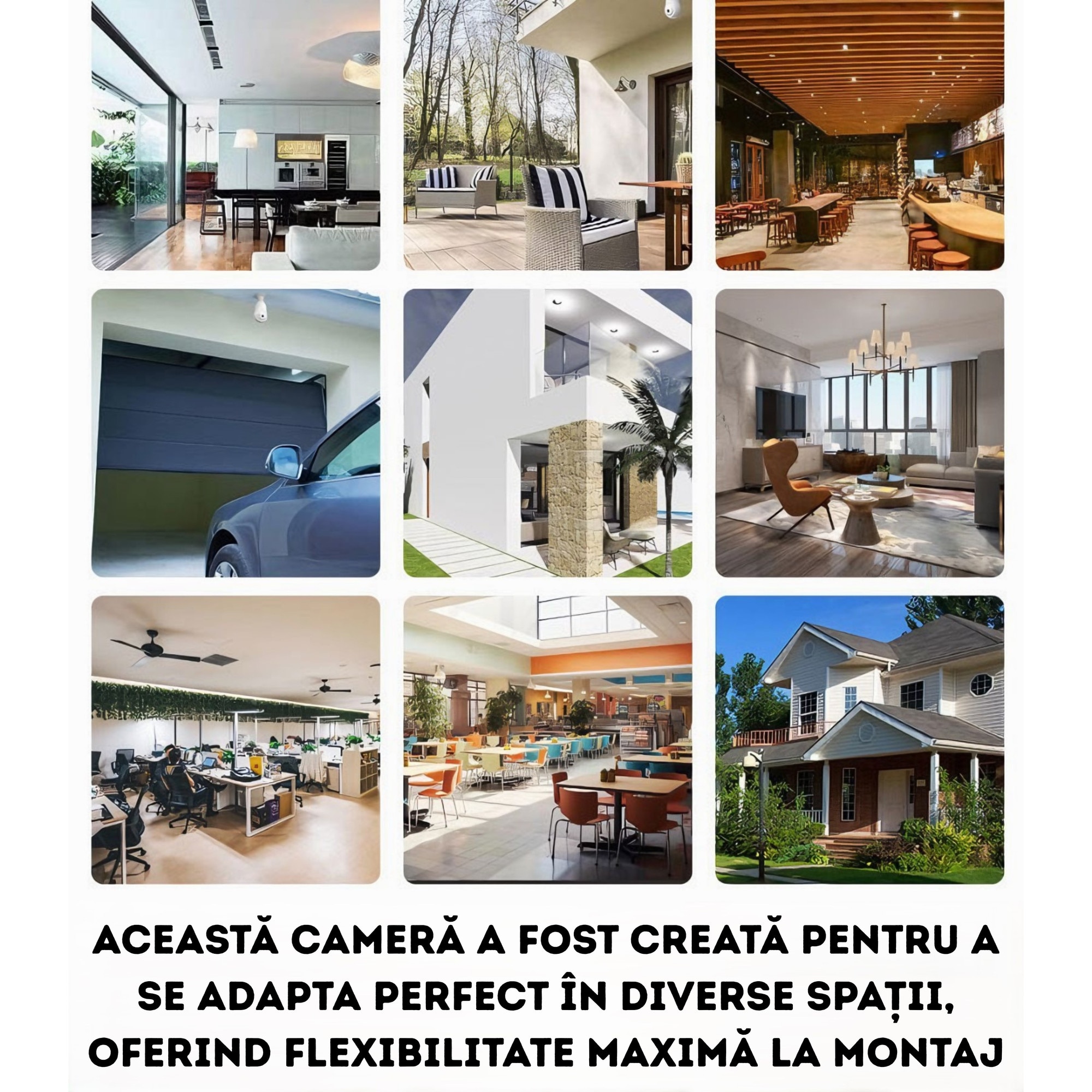 Camera de Supraveghere Nitoplay® Q3, Montare in Dulie E27, Full HD ...