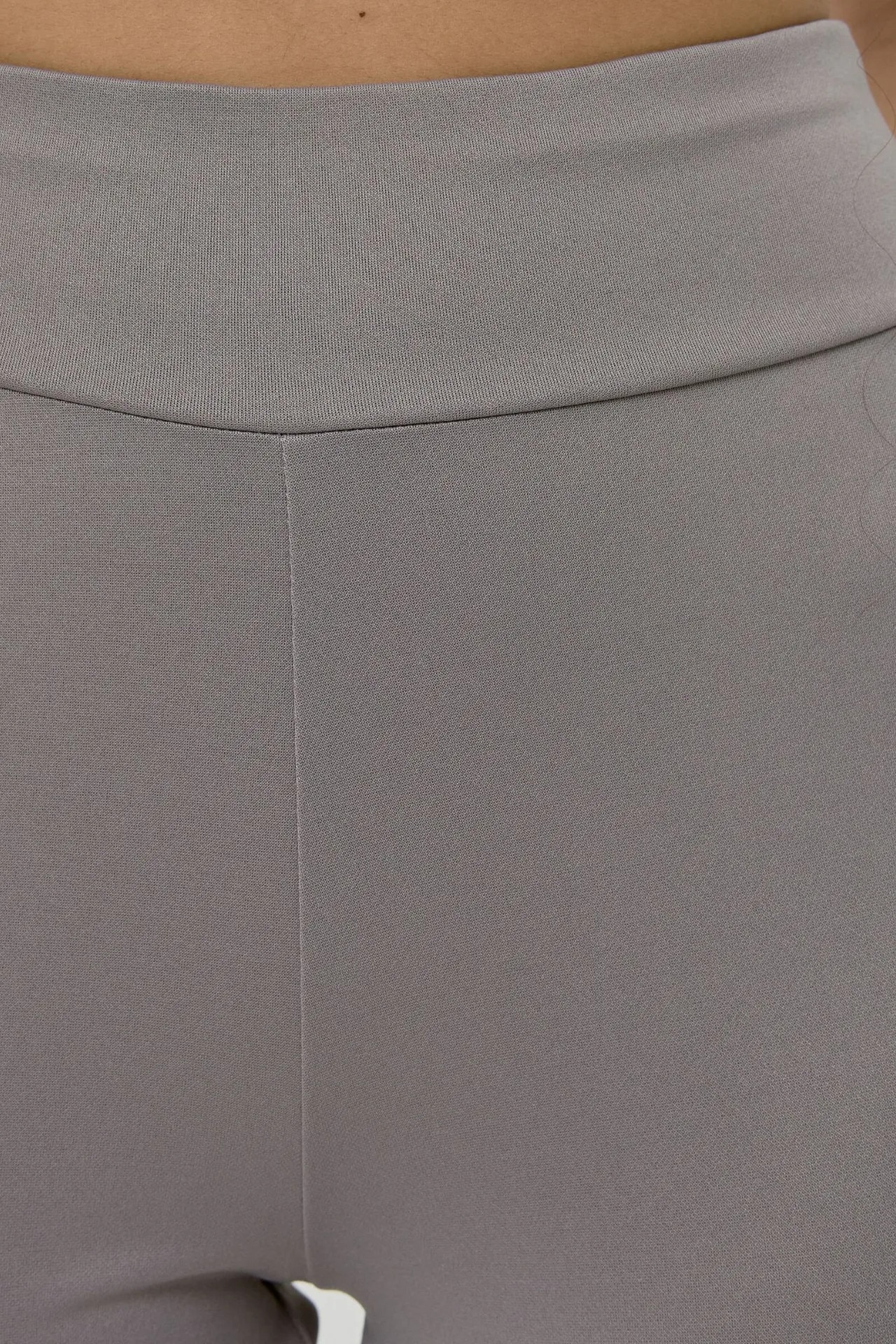 Colanti evazati cu talie inalta, HiCCUP, bumbac, Gri deschis, M - eMAG.ro