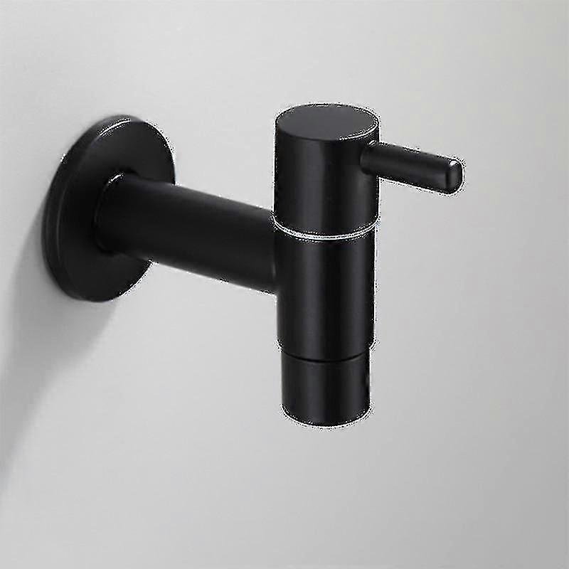 Robinet gradina perete, otel inoxidabil, negru, 1/2 inch - eMAG.ro