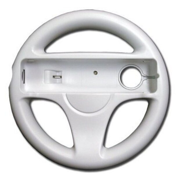 Mario Kart бял колело - съвместимо с Nintendo Wii и Wii U - eMAG.bg