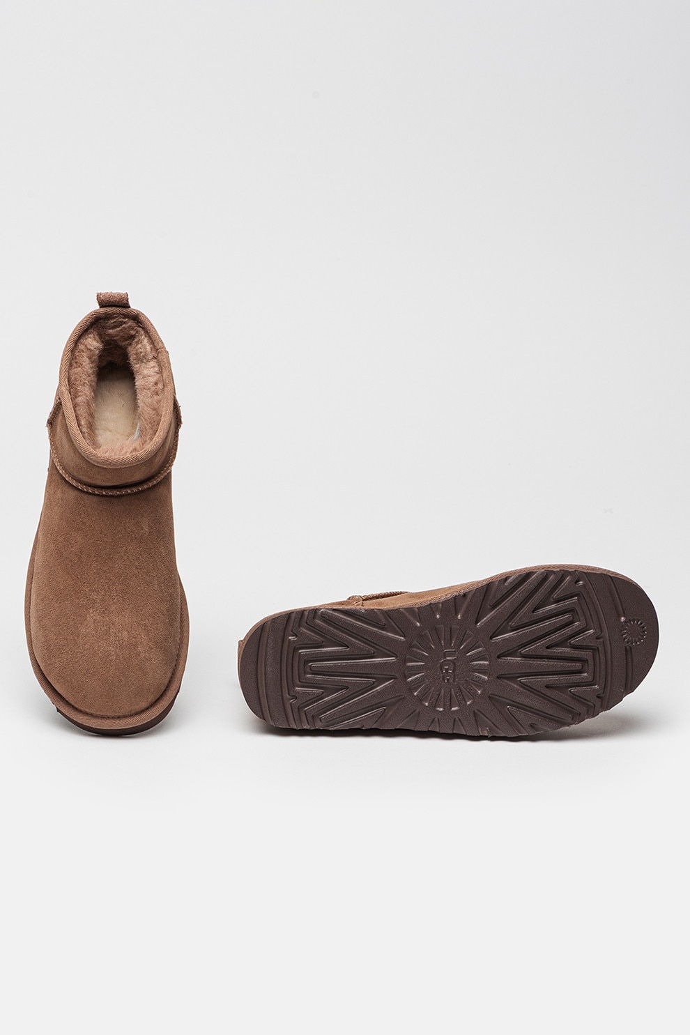 UGG, Ghete slip-on de piele intoarsa cu finisaj rezistent la apa ...