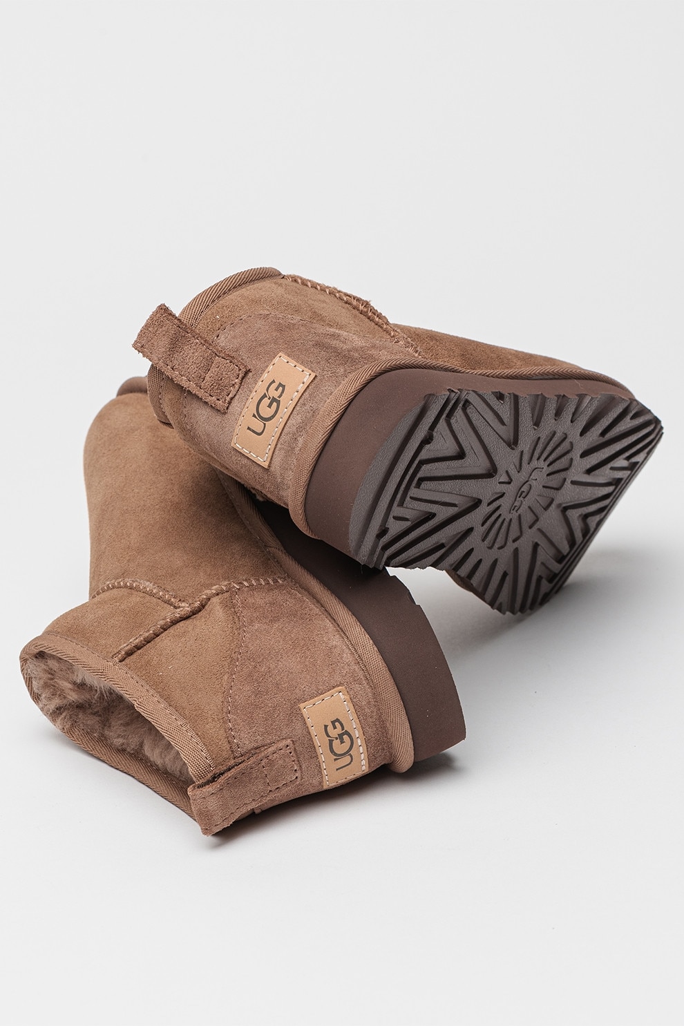UGG, Ghete slip-on de piele intoarsa cu finisaj rezistent la apa ...