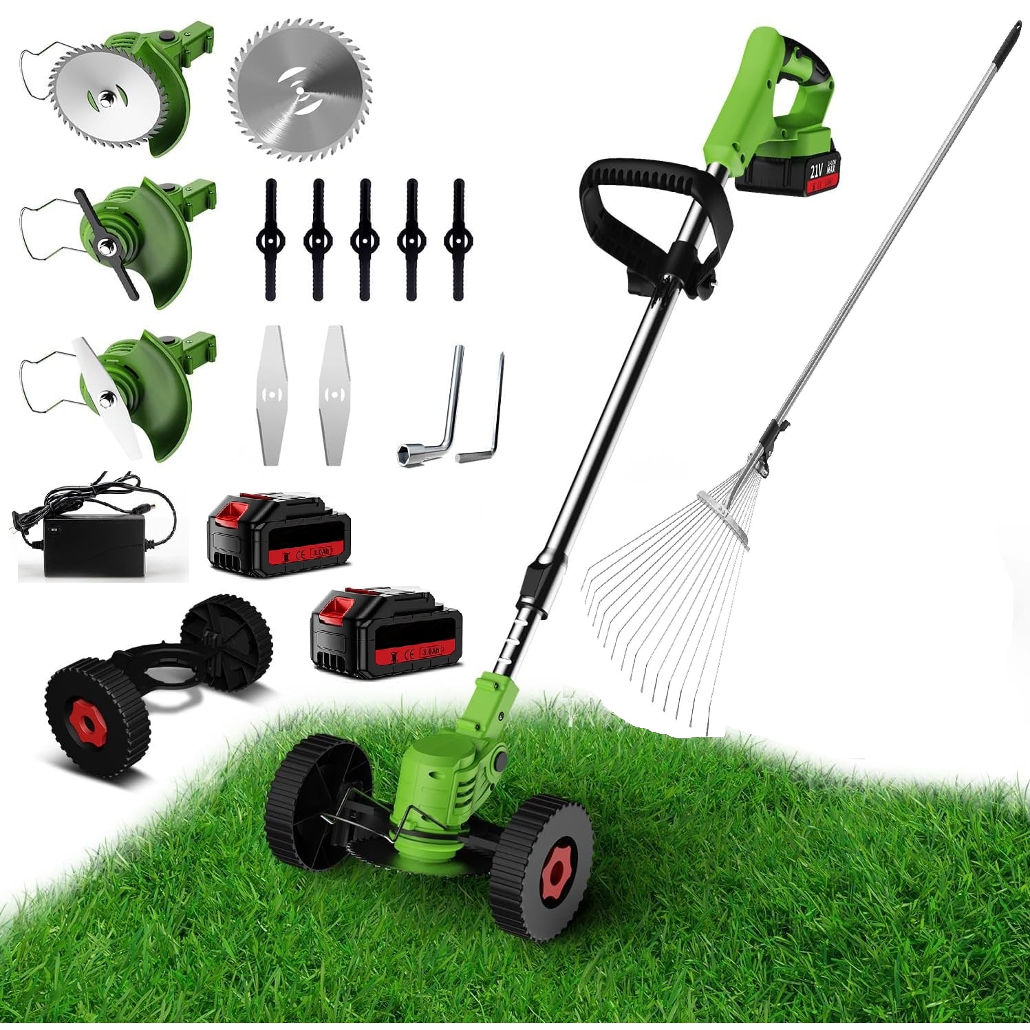 Motocoasa Electrica 3-in-1 DRSELL® PRO, Cadou Grebla, Trimmer cu ...