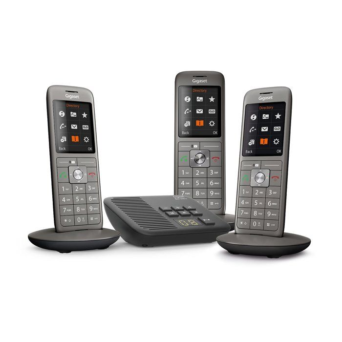 Telefon fix Gigaset CL 660 A Trio, antracit - eMAG.ro