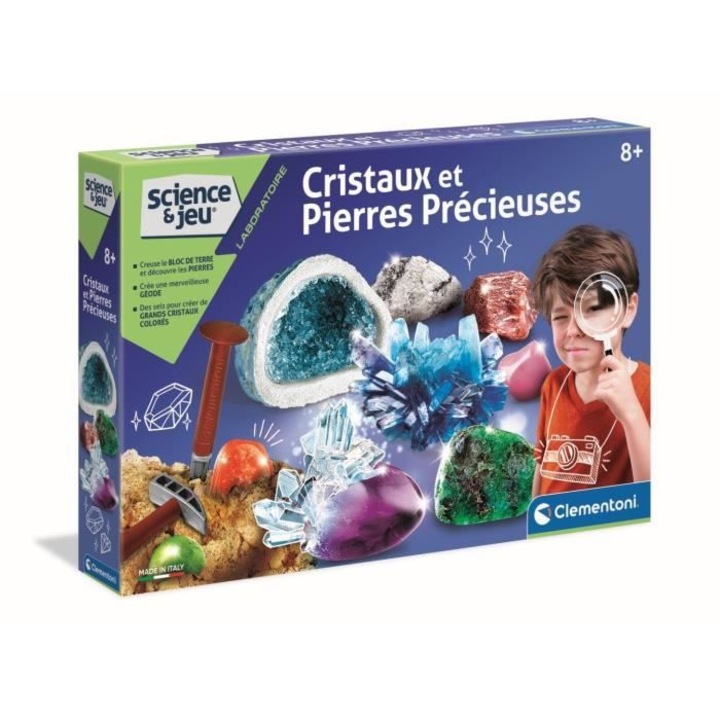 Set de constructie, Clementoni, Crystals and Gemstones, stiintific ...