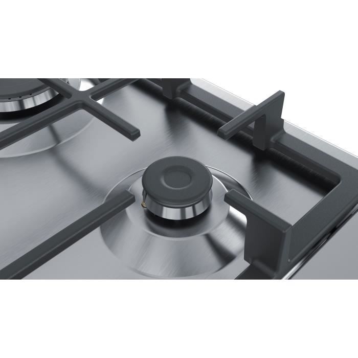 Aragaz cu gaz Bosch, PGP6B5B90, 4 arzatoare, 7500W, inox, 58,2x52cm ...
