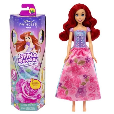 Papusa Disney Princess Spin & Reveal Ariel cu 11 surprize - eMAG.ro