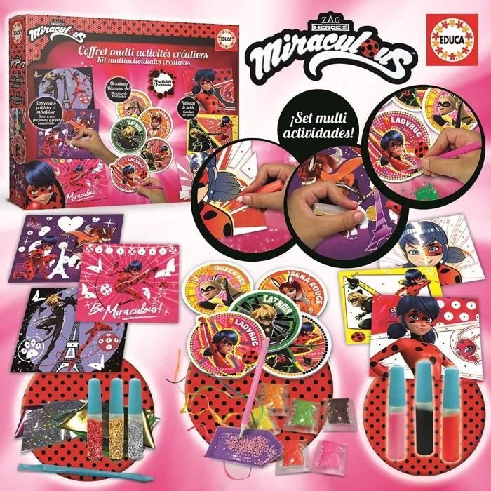 Cutie multi-activitati Miraculous Ladybug, Educa - eMAG.ro