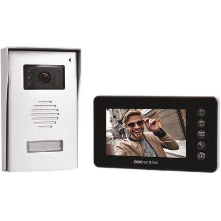 Interfon video cu fir, SCS SENTINEL, 4.3 inch, control acces - eMAG.ro