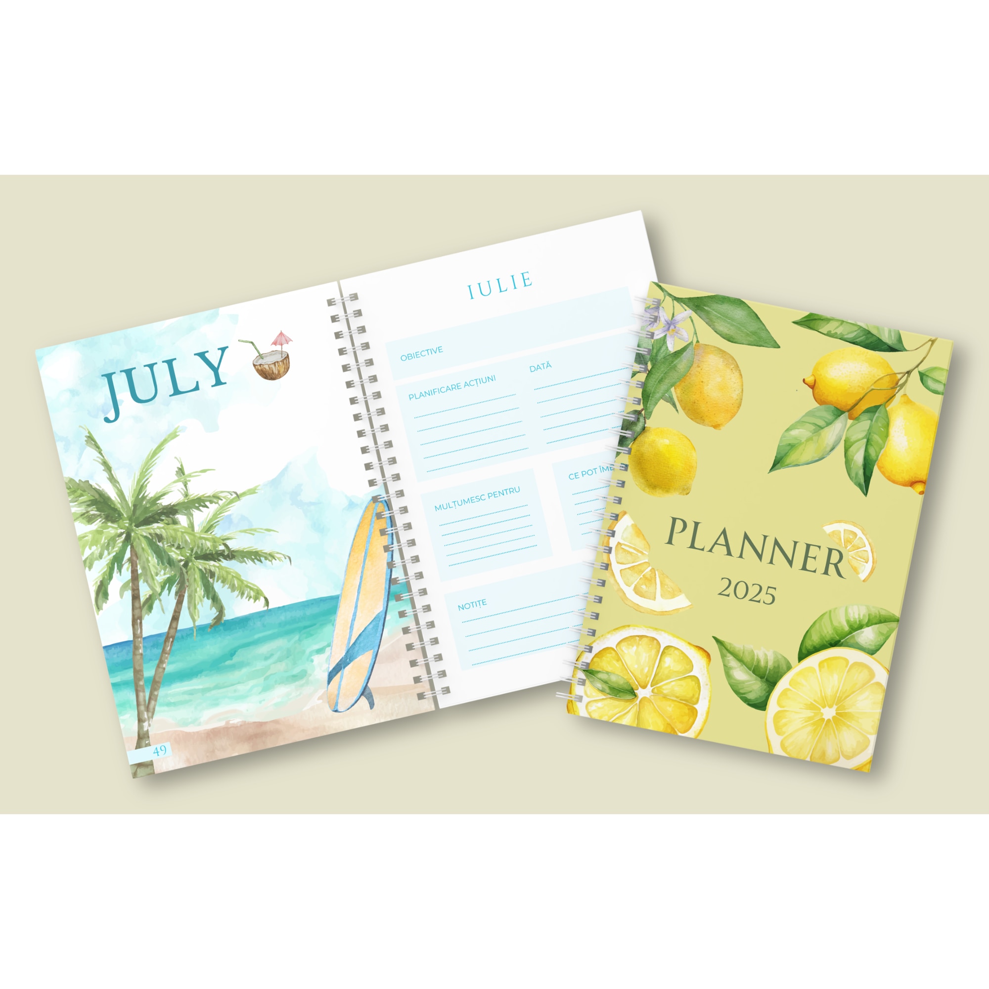 Planner 2025 Lamai – Agenda Vesela si Motivationala cu Calendar si ...