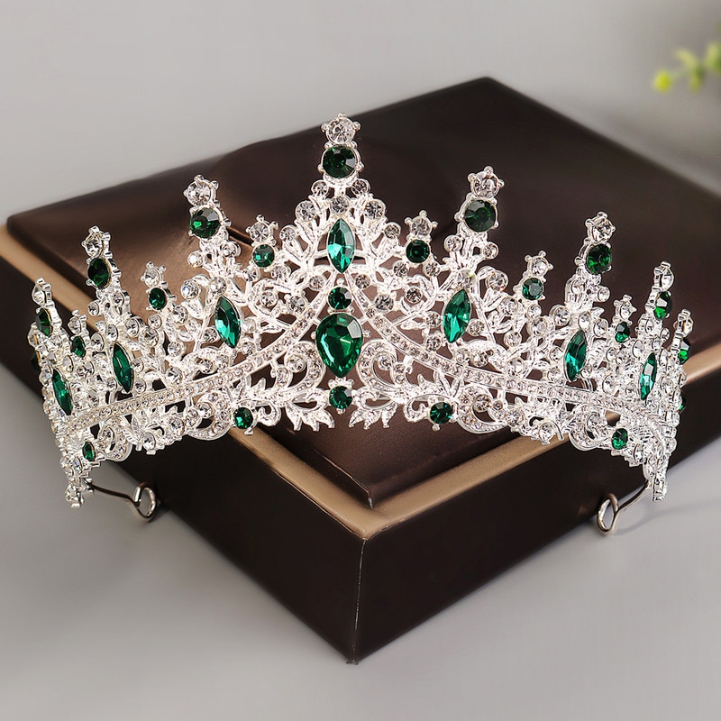 Set bijuterii mireasa (coroana + colier + cercei) - Accesorii nunta cu ...