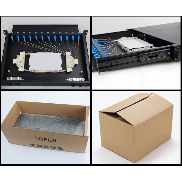 Panou de patch-uri fibra optica ODF Datamaxx 12 porturi SC/UPC simplex ...
