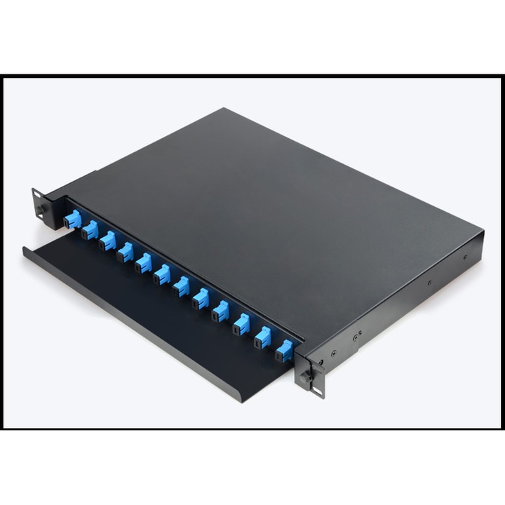Panou de patch-uri fibra optica ODF Datamaxx 12 porturi SC/UPC simplex ...
