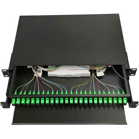 Panou de patch-uri fibra optica ODF Datamaxx 24 porturi SC/APC simplex ...