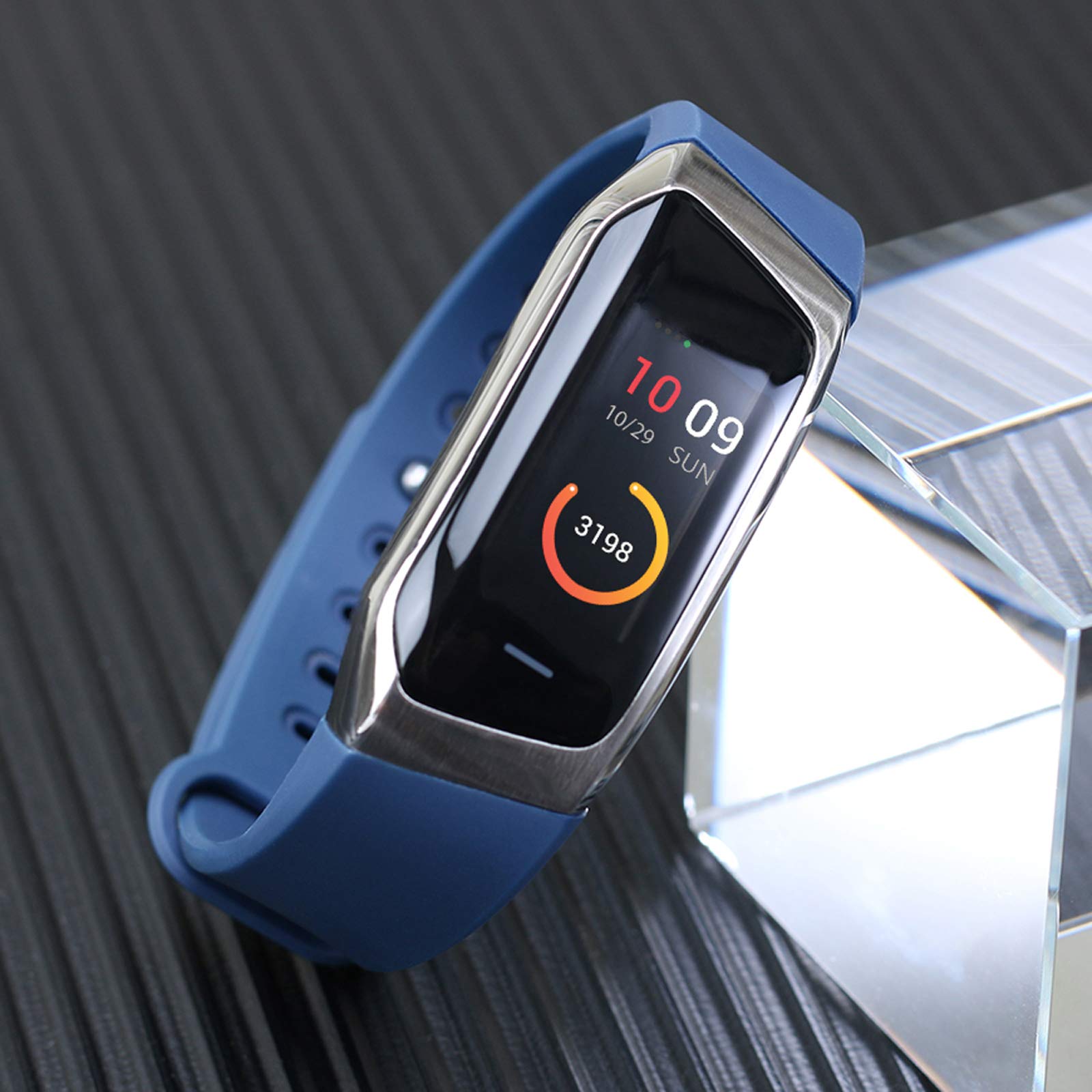 Bratara fitness, Ulisem, monitor ritm cardiac si tensiune, ecran color ...