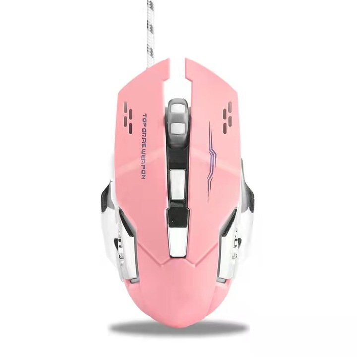 Mouse wireless reincarcabil Ulisem, 2.4G, design silentios, 7 culori ...