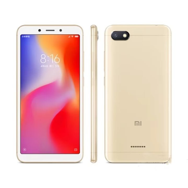 Smartphone Xiaomi Redmi 6A, 3GB RAM, 32GB ROM, Auriu - eMAG.ro