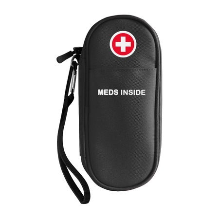 Geantă medicală, organizator portabil pentru 2 Epipen, inhalator pentru ...