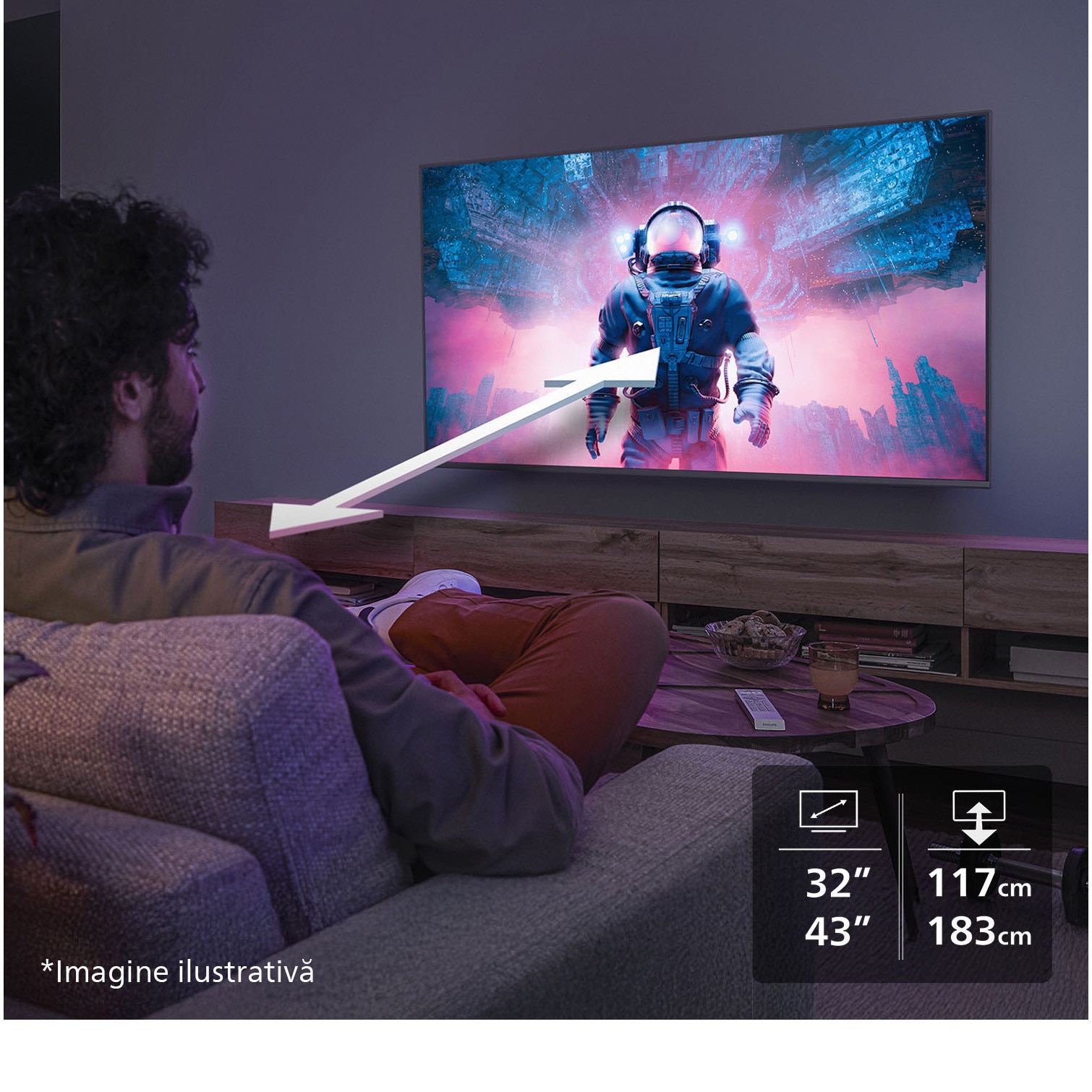 Televizor Philips LED 32PHS5500, 80 cm, HD, Clasa E (Model 2025) - eMAG.ro