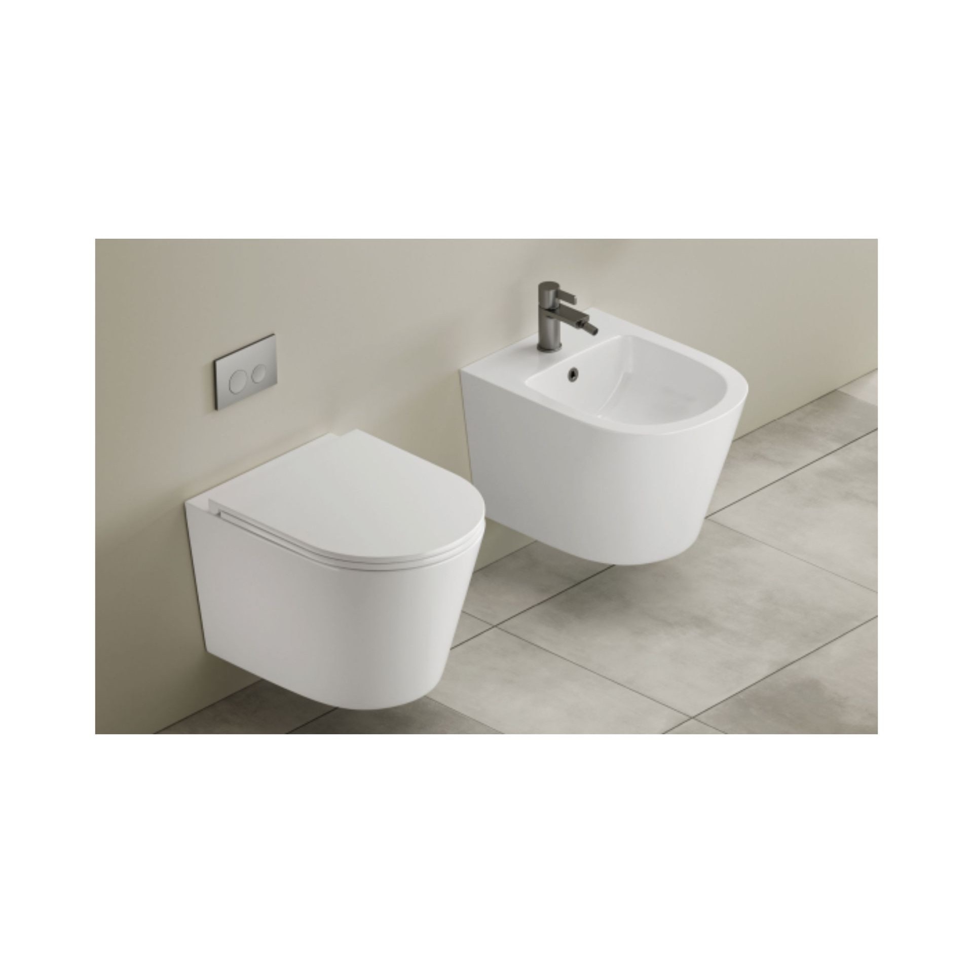 Set Vas WC Atena Rimless Suspendat Alb Ceramica + Capac SoftClose - eMAG.ro