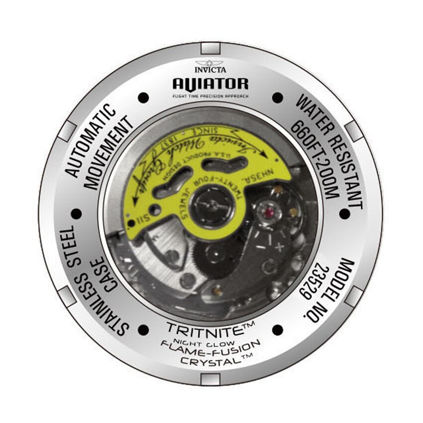 Ceas barbatesc INVICTA Aviator 23529, Automatic, otel, 100m - eMAG.ro