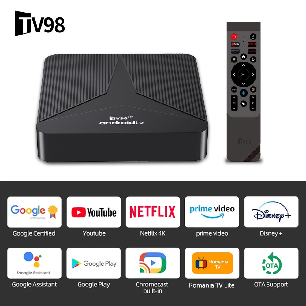 Mini Smart TV Box, 8K HDR Media Player, 4 Core, Android 14.0, 2GB+16GB ...