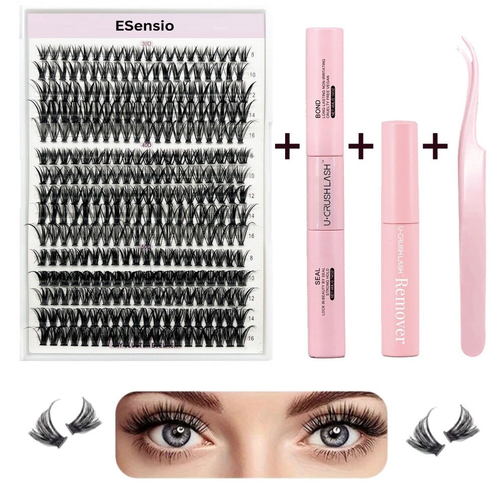 Set gene false individuale tip smoc ESensio 320F, 320 lashes, 30D, 40D ...