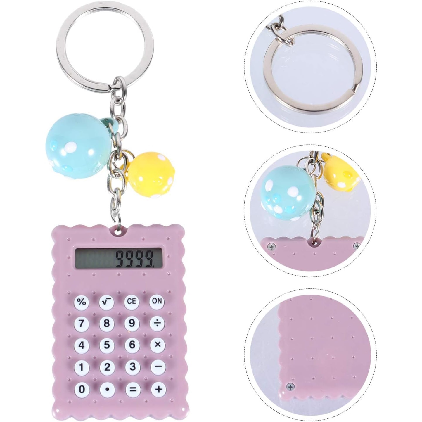 Calculator de buzunar, mini, 8 cifre, multicolor, 5.5x3.8cm - eMAG.ro