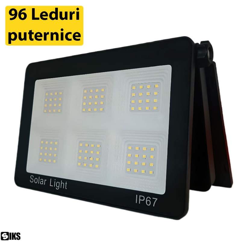 Proiector Led 200W De Exterior SIKS Cu Panou De Incarcare Solara, Lampa ...
