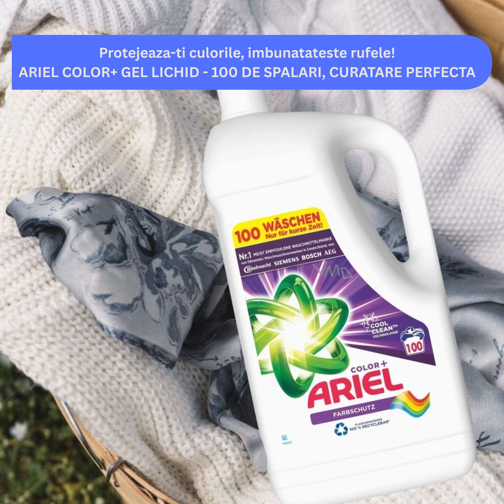 Ariel Color tömény folyékony mosószer 5 l - akár 100 mosásra elegendő ...