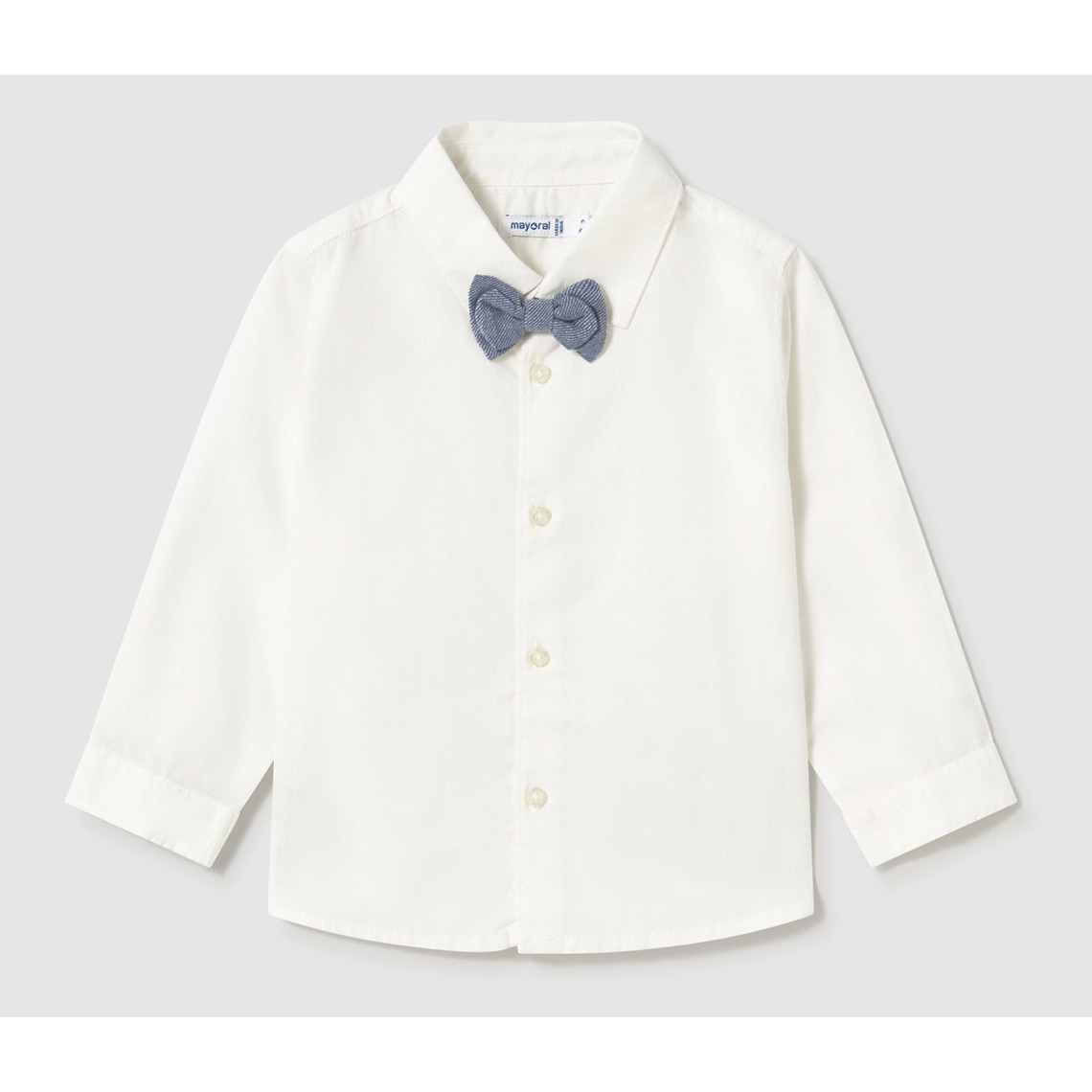 Camasa bebe cu papion, 6 luni, 68 cm - eMAG.ro