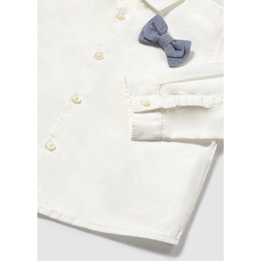 Camasa bebe cu papion, 6 luni, 68 cm - eMAG.ro