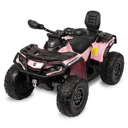 Vehicul electric copii Toyz Outlander roz 2 locuri 50kg 4x200W - eMAG.ro