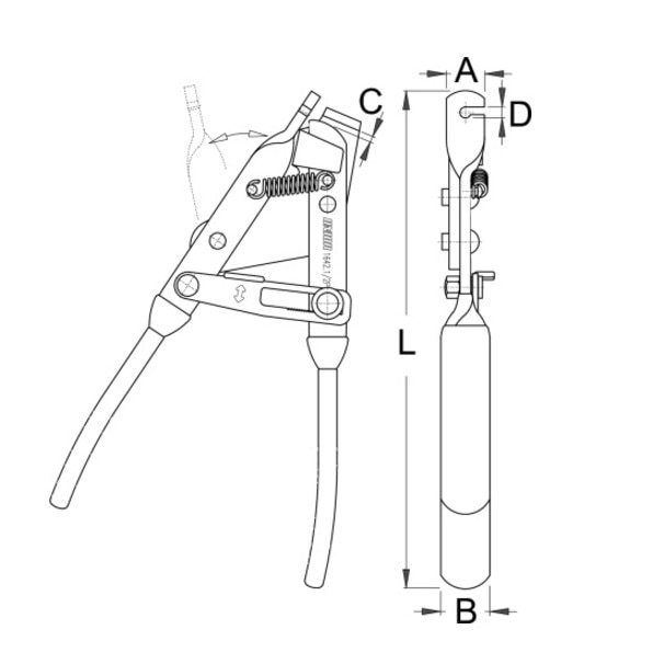 Cleste Unior de 185 mm pentru cablu cu sistem de siguranta - eMAG.ro