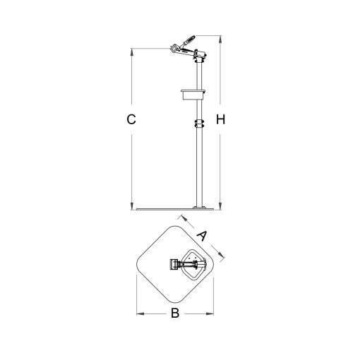 Stand Unior pentru repararea bicicletei cu placa fixa 1693B - eMAG.ro