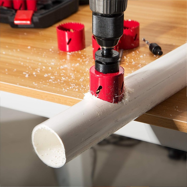 Комплект биметални свредла в кутия, Elmax, Здрава биметална конструкция ...