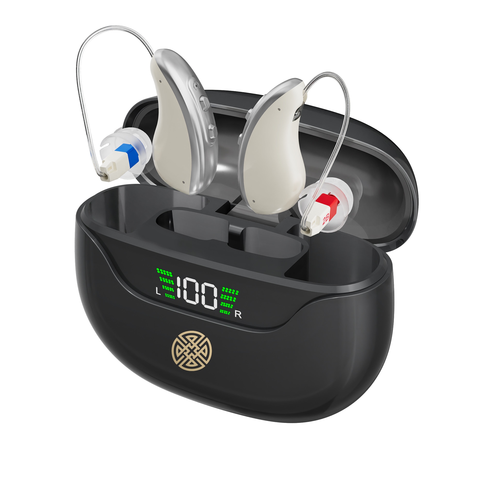 Aparat auditiv POKKO PRO™, digital, reincarcabil USB, amplificare 130 ...