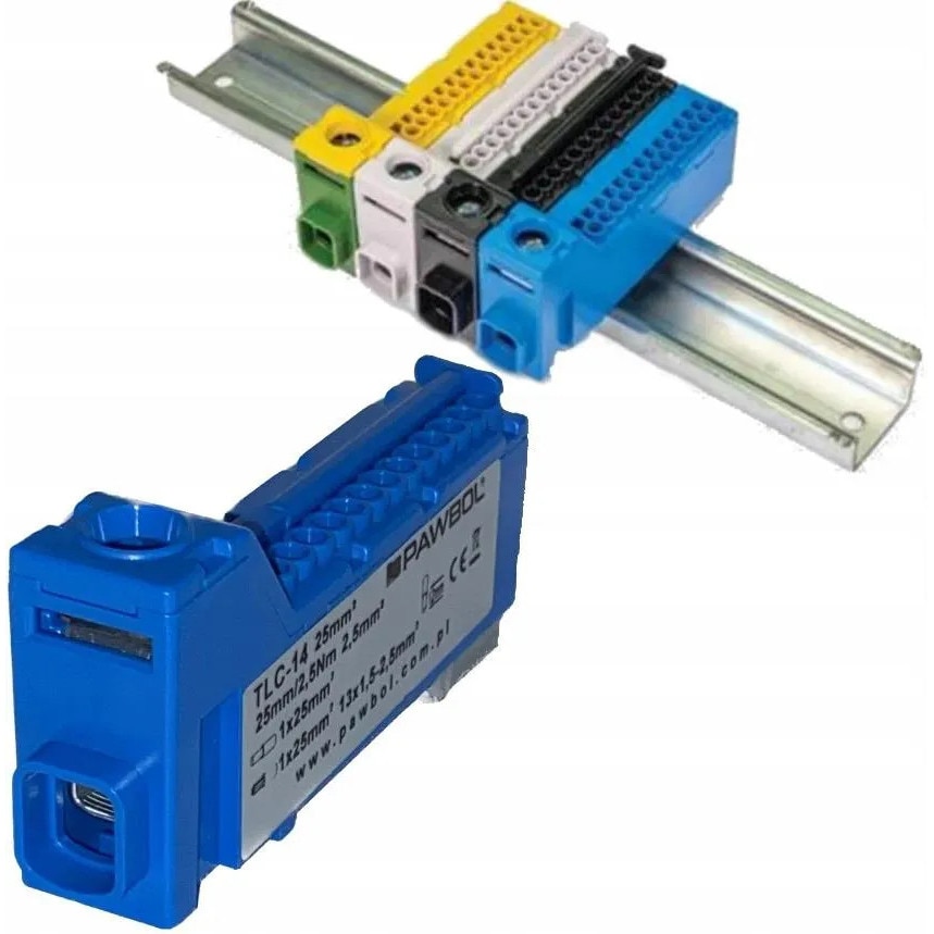 Clema Terminal de Distributie de Neutru, 14 Pini, 1 x 2, 5-25mm / 13 x ...
